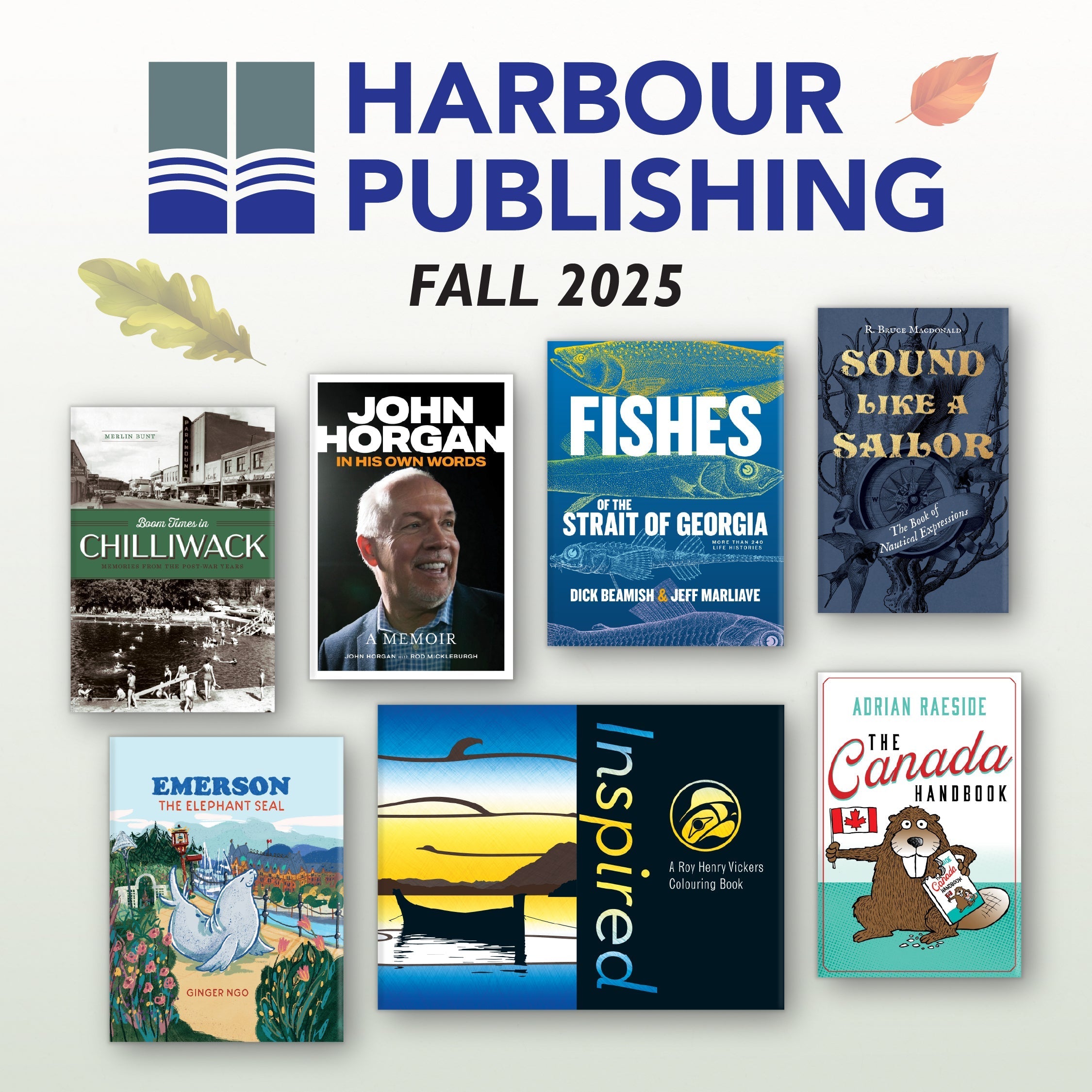 Fall books from Harbour Publishing!